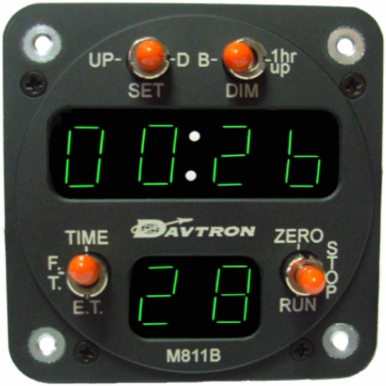 M811 Digital Clock – CostAero.com | Aircraft and Pilot Supplies
